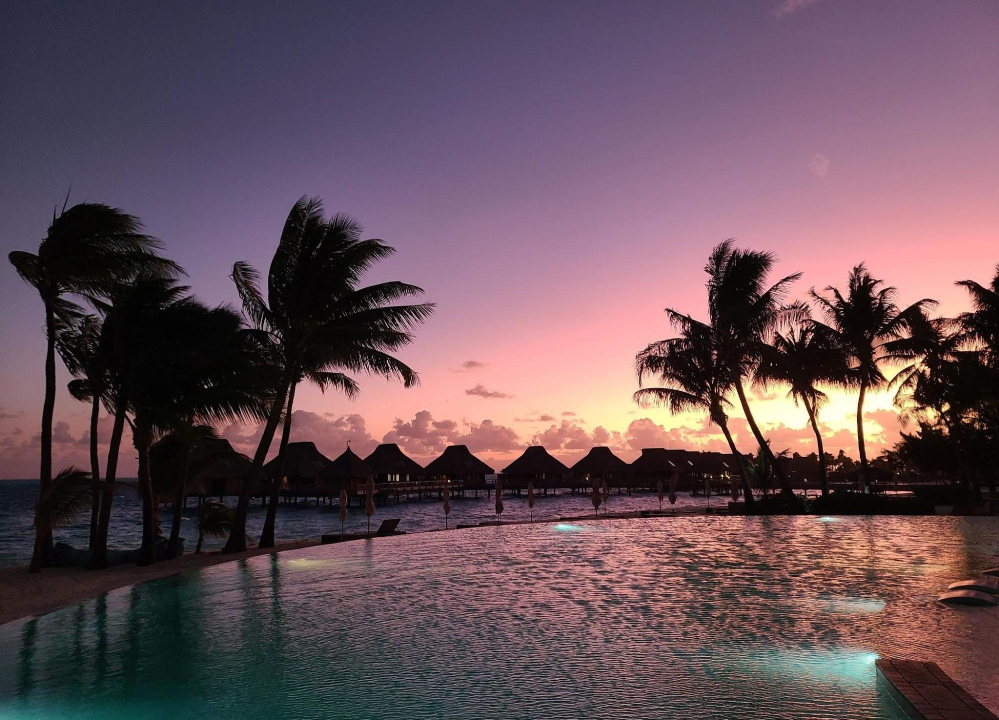 Bora Bora Beach Sunset